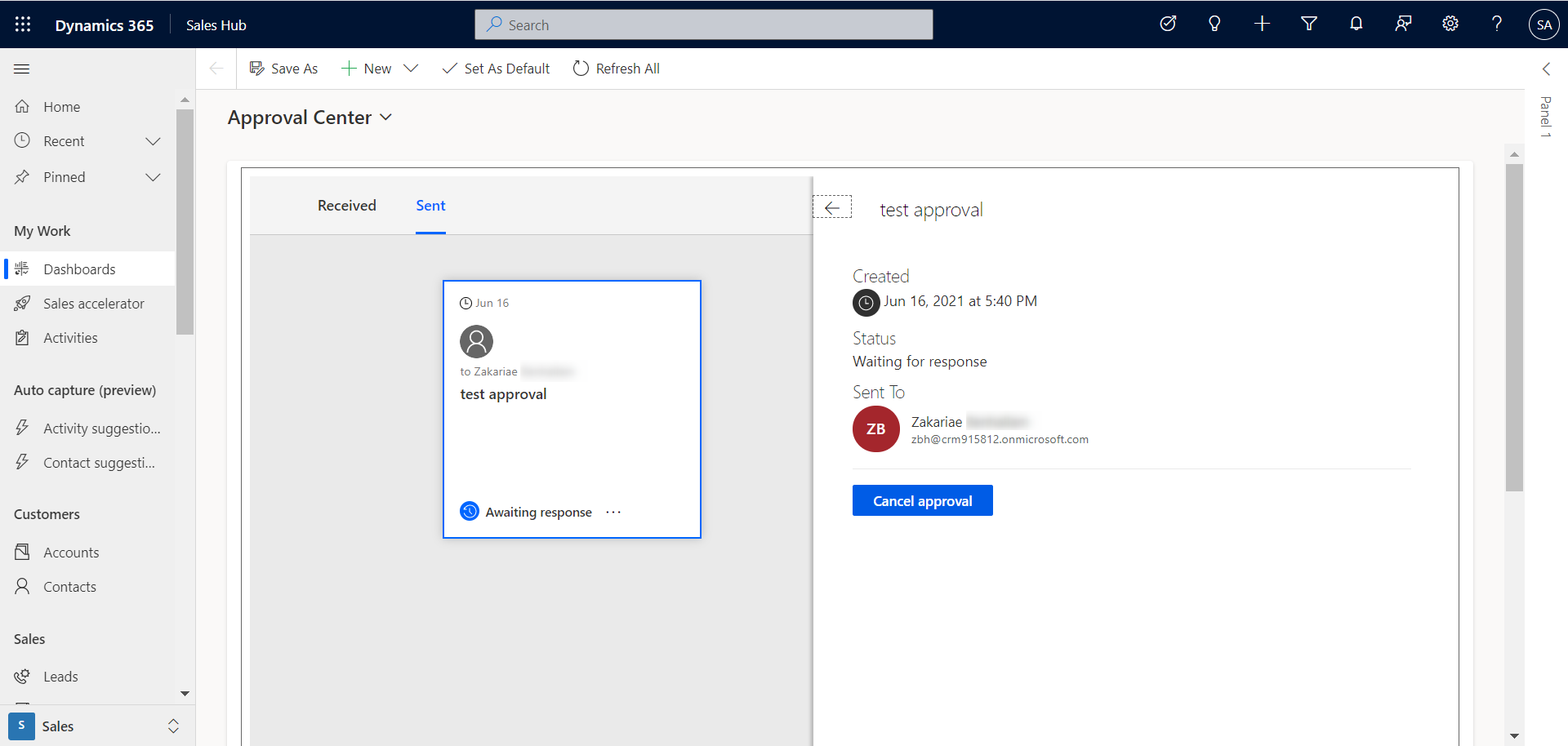 Integrate the approval center into a model driven app/Dynamics 365 CE ...