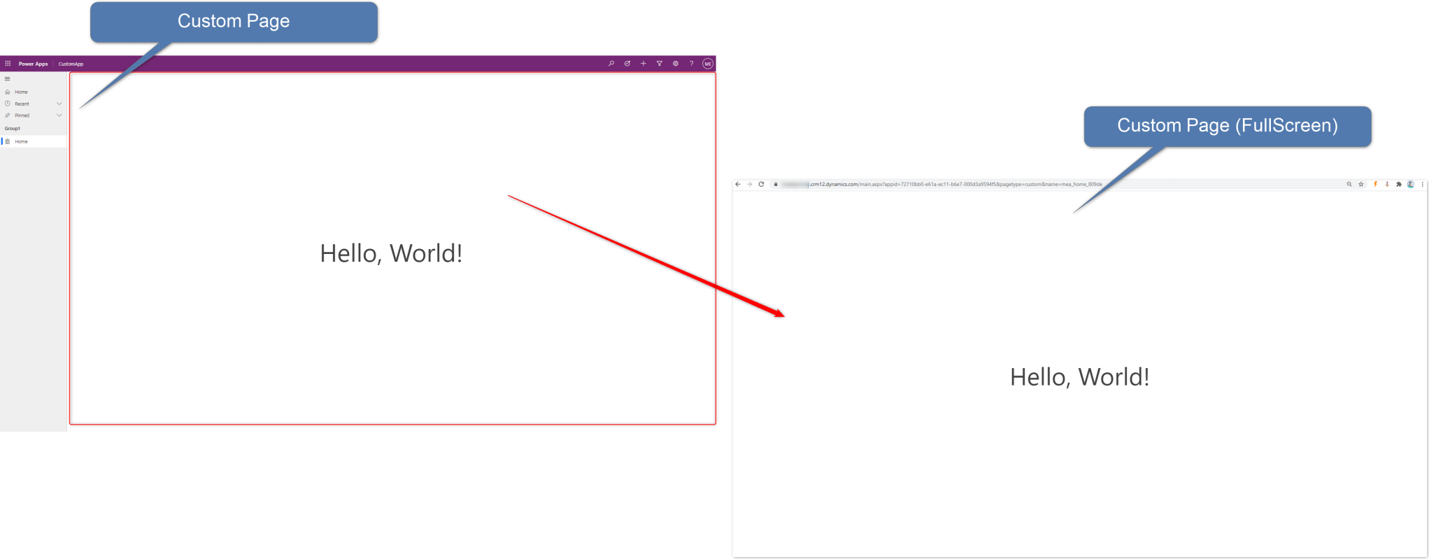 How to display a Power Apps | Canvas app in full screen without the ...